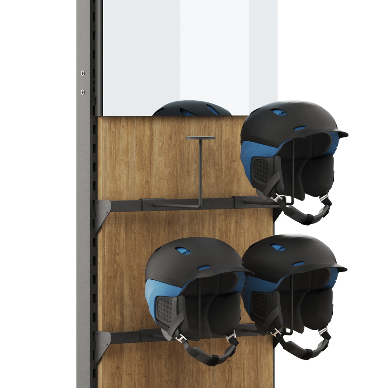 SHOP DISPLAY_ HELMETS - Shop Display Systems - QBL Systems